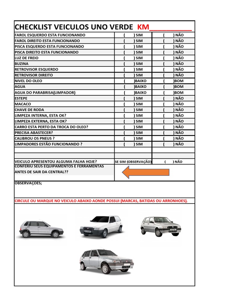 Checklist Uno Verde | PDF