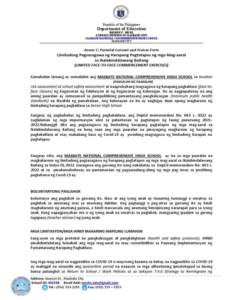 Graduation Letter To Parents | PDF