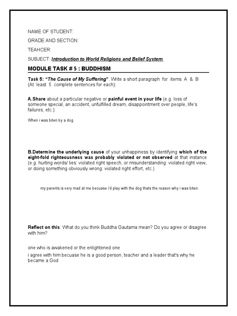 Understanding Suffering in Buddhism | PDF