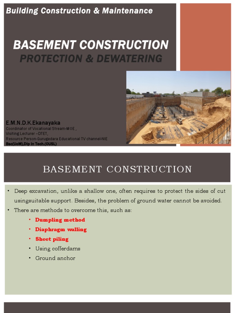 13.-Cofferdam and Dewatering Method | PDF | Deep Foundation | Soil