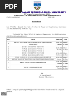 B.Tech S2 Exam Timetable January 2026 | PDF | Engineering | Instrumentation