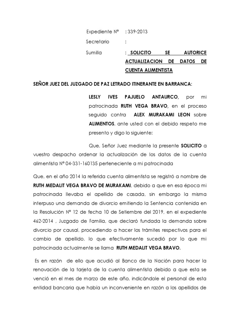 Exp. 00339-2013-0-1301-JP-FC-01 - Anexo - 00705-2022 | PDF