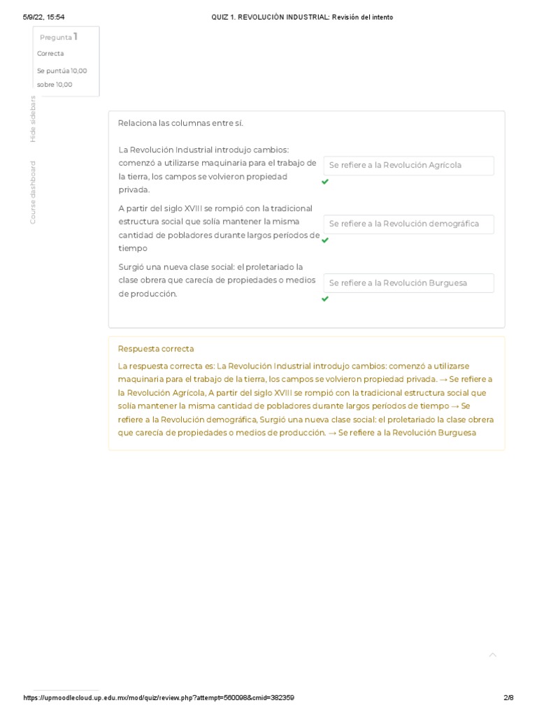 Quiz 1. Revolución Industrial | PDF | Revolución industrial | Hierro