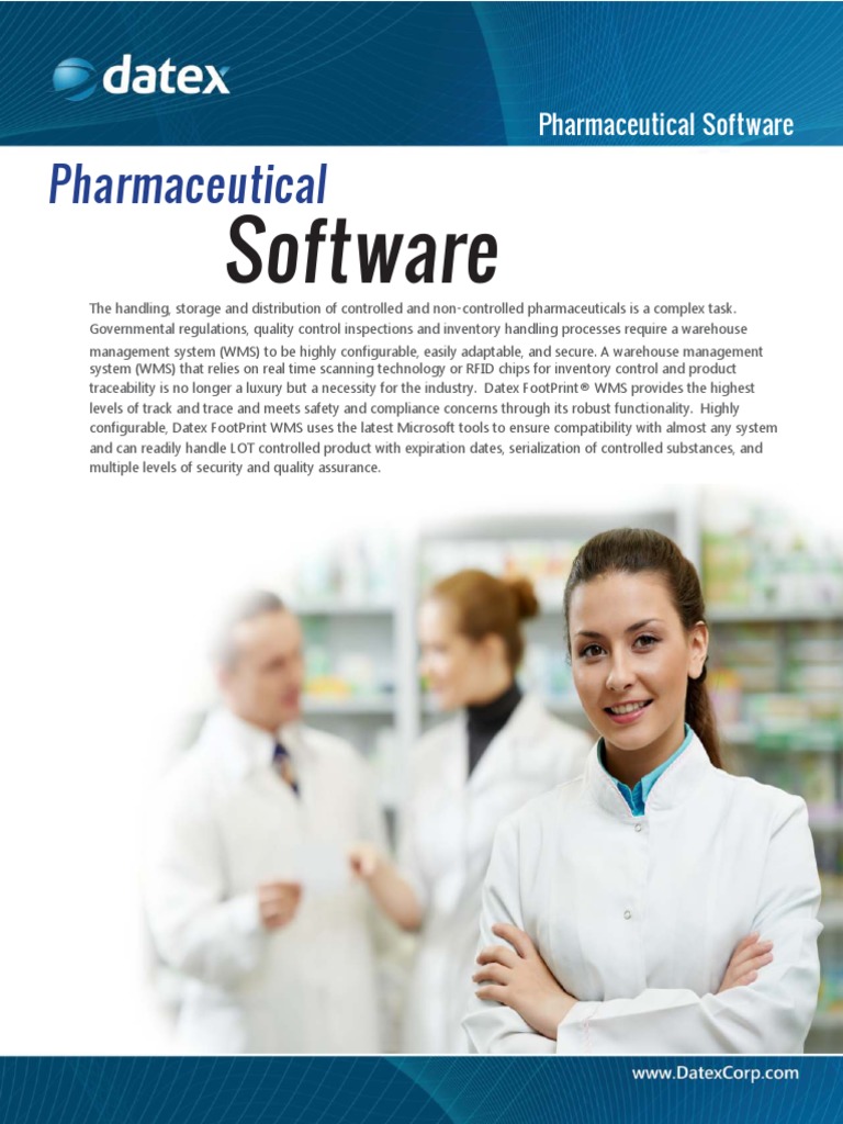 Datex Pharmaceutical Industry Software Data Sheet | PDF | Warehouse ...