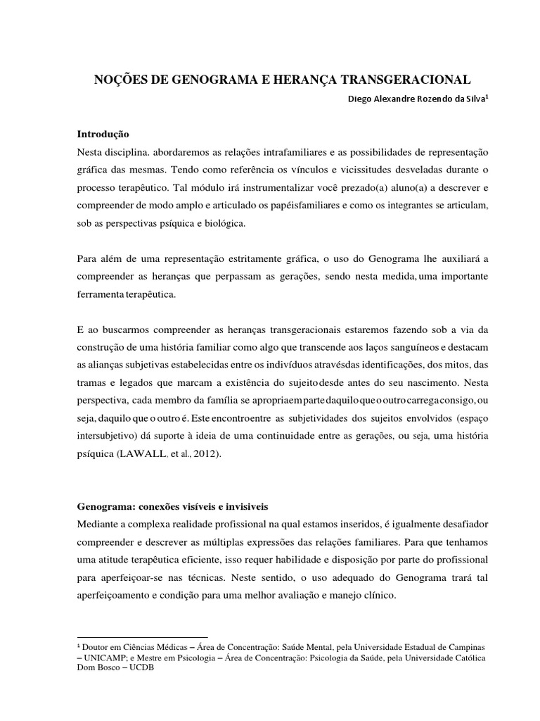 3a. TEXTO 1 - Aula 1 | PDF | Família | Science
