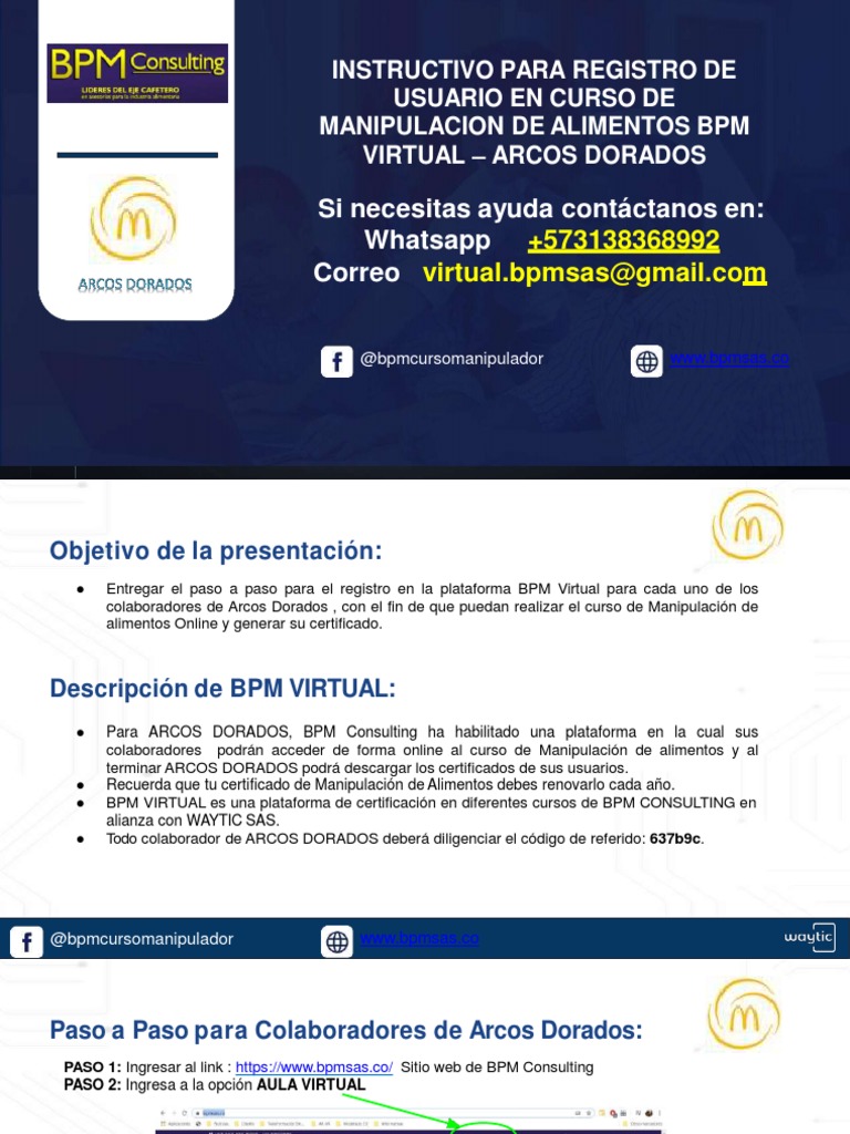 Instructivo Curso Virtual - BPM Consulting | PDF | Contraseña | Informática