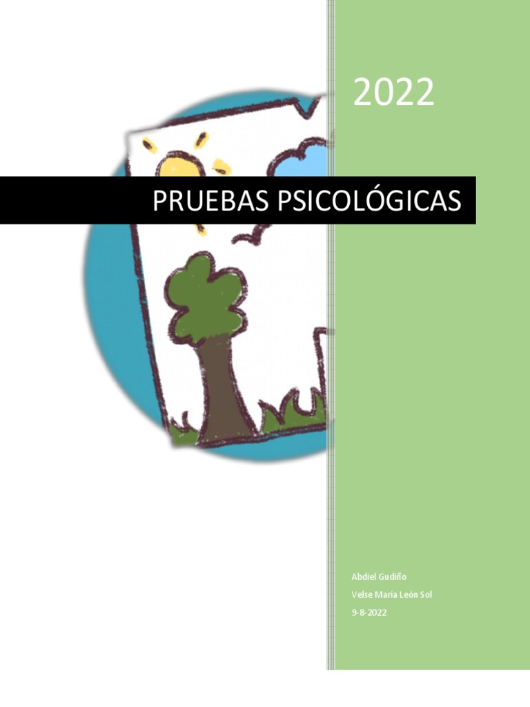 Ensayo Pruebas Psicólogicas | PDF | Percepción | Sicología Ensayo Pruebas Psicólogicas | PDF | Percepción | Sicología