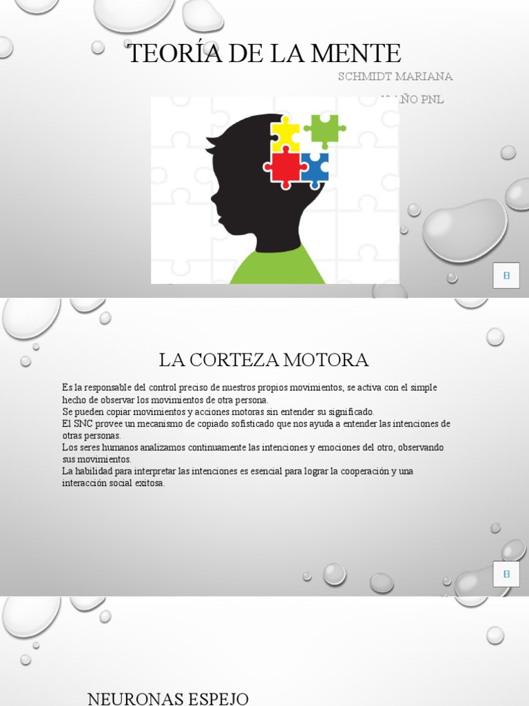 Teoría de la mente presentacion powerpoint | PDF | Teoria de la mente | Mente
