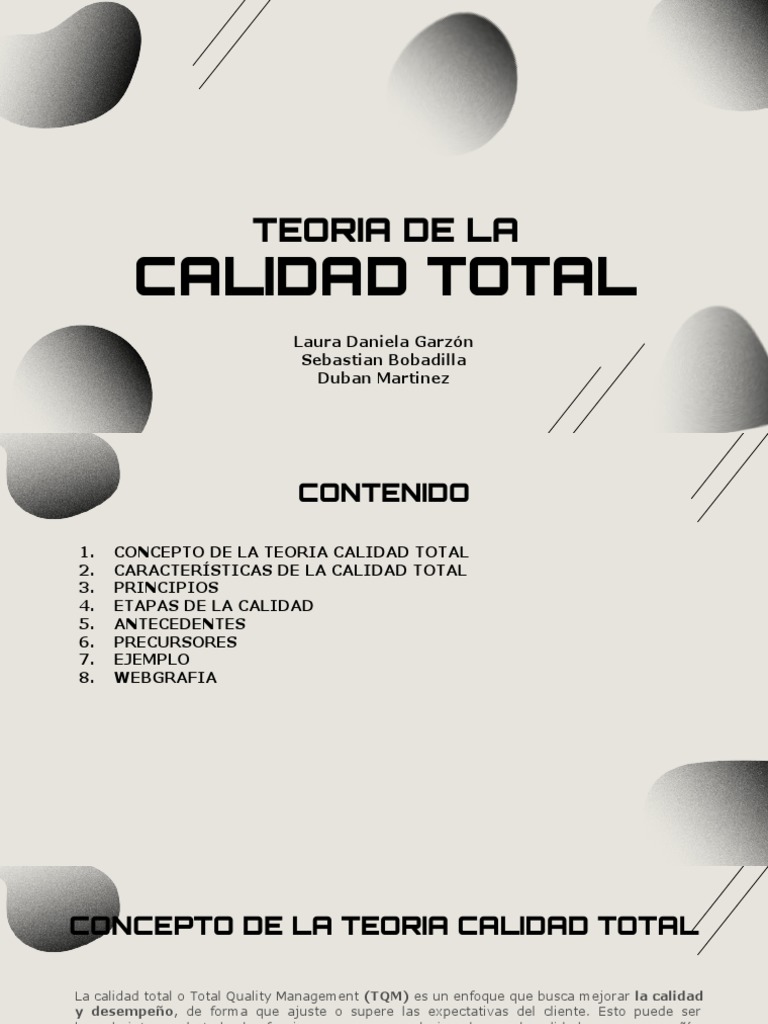 Teoria de La Calidad | PDF | Calidad (comercial) | Economias