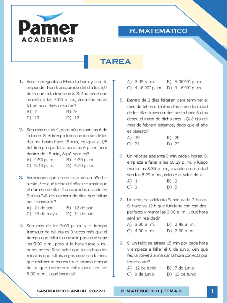T - Sem8 - Raz Matematico | PDF