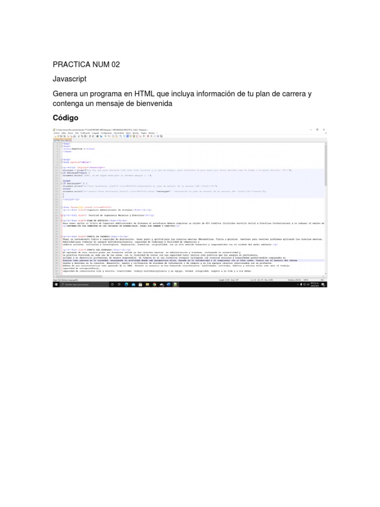 Practica 2 Lab Programacion Web | PDF