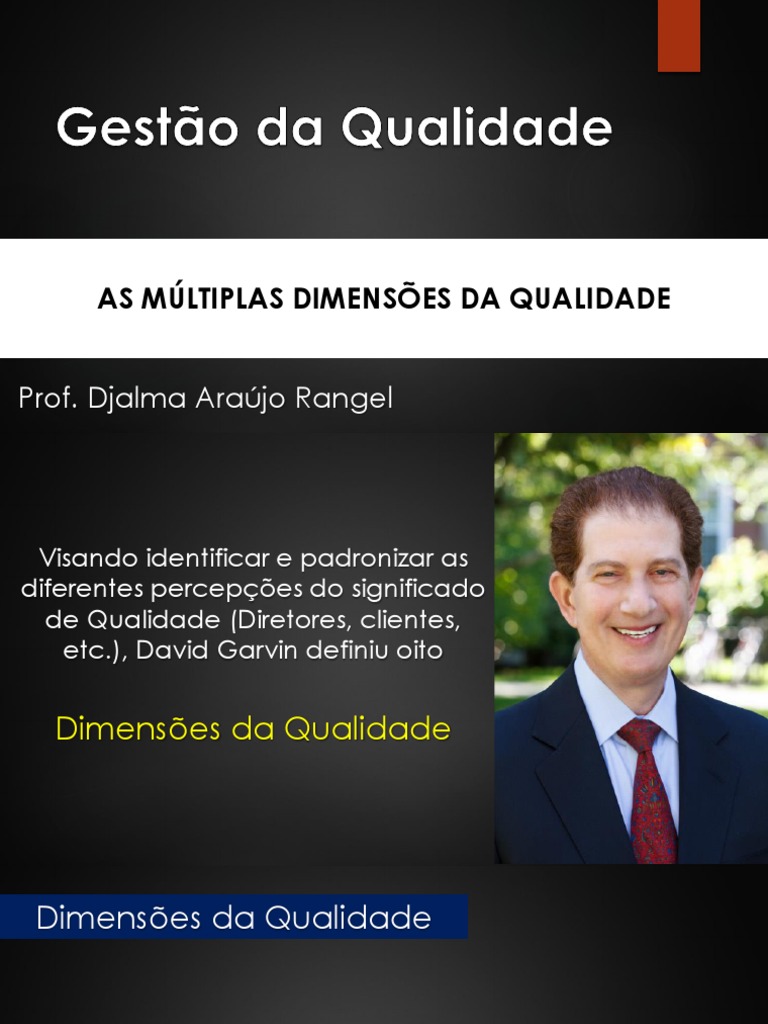 Oito Dimensões da Qualidade de Garvin | PDF | Qualidade (negócios) | Tempo