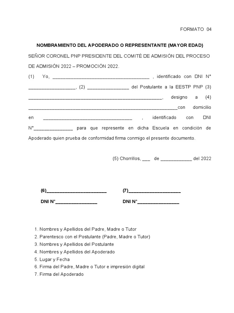 4 Nom. Apoderado | PDF