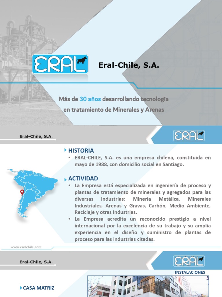 Presentación ERAL Chile | PDF | Minería | Logística