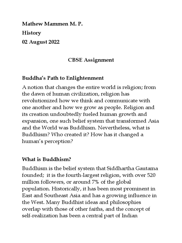 Buddha S Path To Enlightenment Pdf Buddhist Texts Noble Eightfold