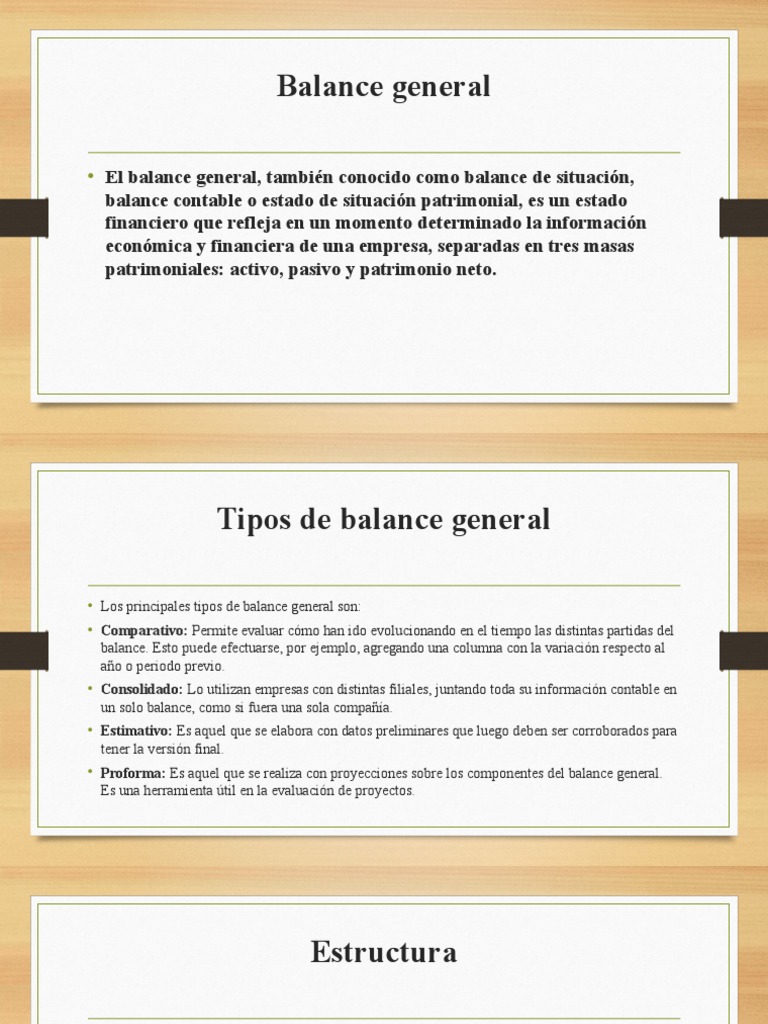 Balance General | PDF | Hoja de balance | Contabilidad