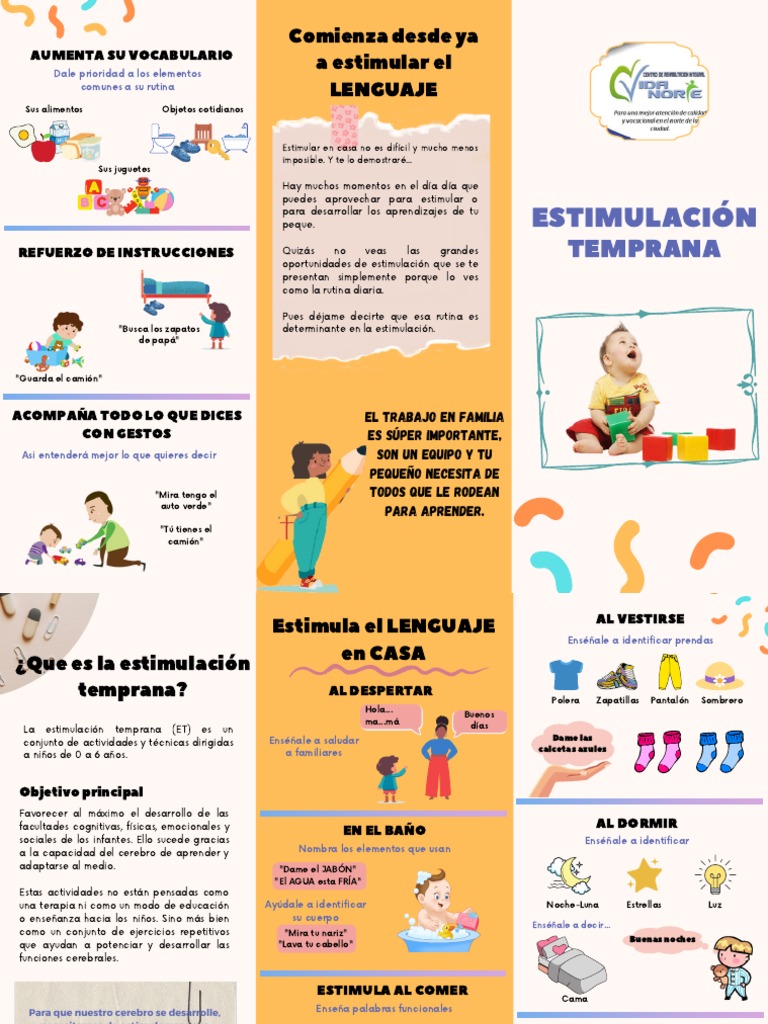 Triplico Estimulación Temprana | PDF | Aprendizaje | Cerebro