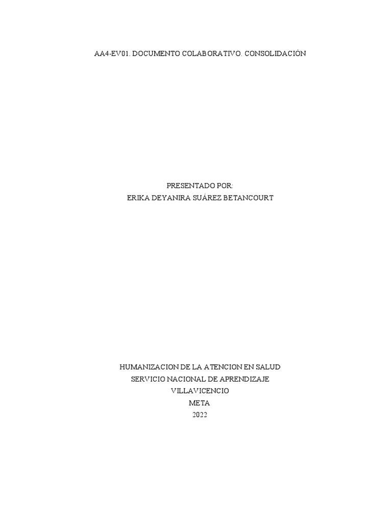 Documento Colaborativo Consolidacion Compress | PDF | Medicina | Cuidado de la salud