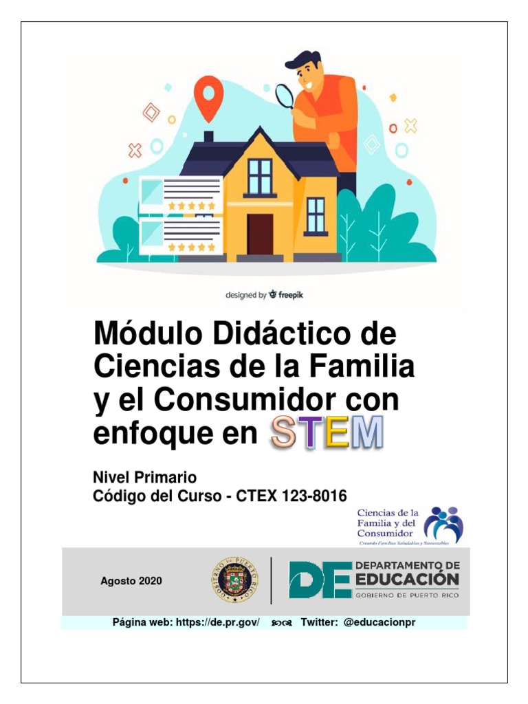 Módulo Didáctico de Ciencias de La Familia y El Consumidor Con Enfoque ... Módulo Didáctico de Ciencias de La Familia y El Consumidor Con Enfoque ...