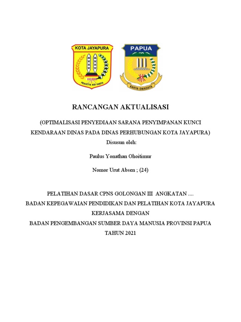 Contoh Rancangan Kota Jayapura | PDF