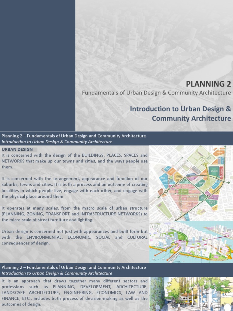 Introduction To Urban Design and Community Planning | PDF