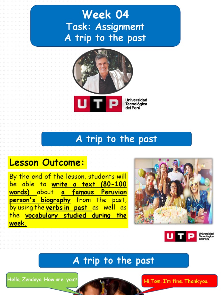 Week 04 - Task Assignment - A Trip To The Past | PDF | Linguistics