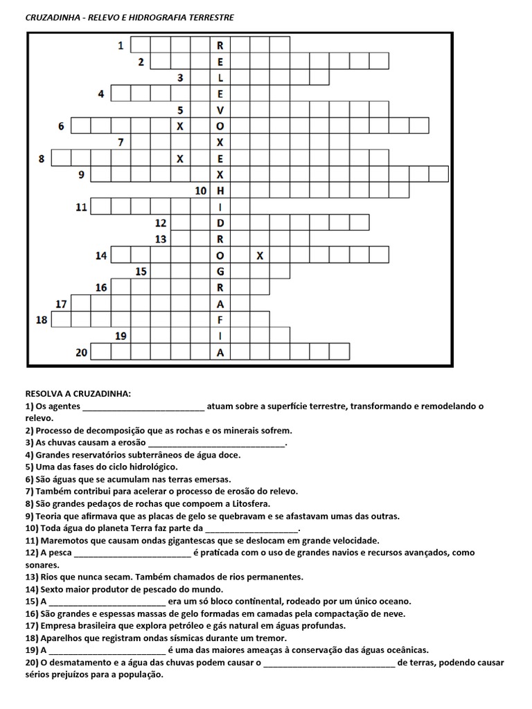 CRUZADINHA Relevo e Hidrografia | PDF