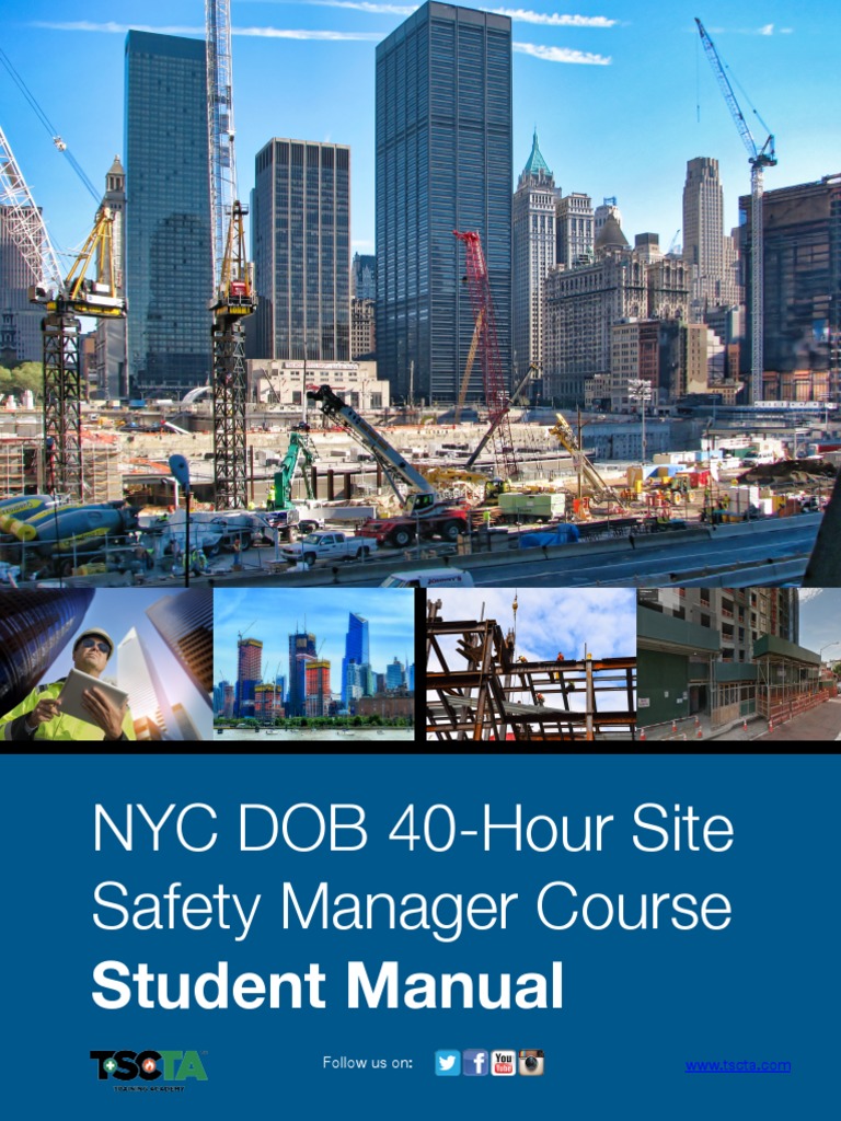 NYC 40-Hour Site Safety Manager Course | PDF | Occupational Safety And ...