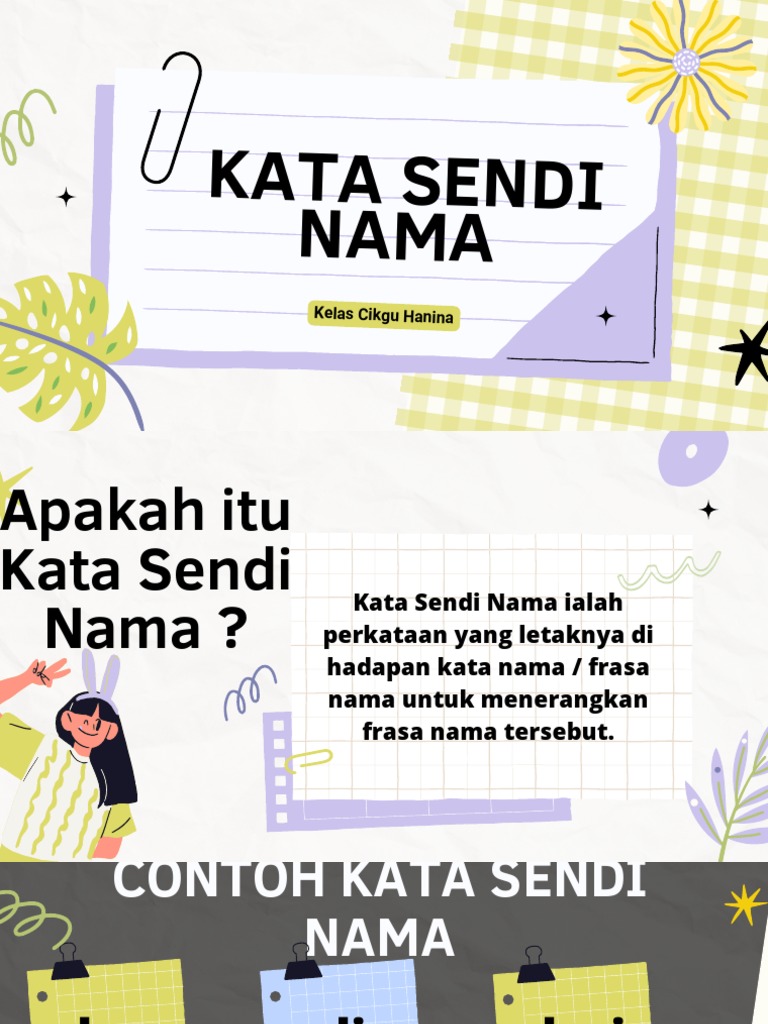 Panduan Kata Sendi Nama Tahun 3 | PDF