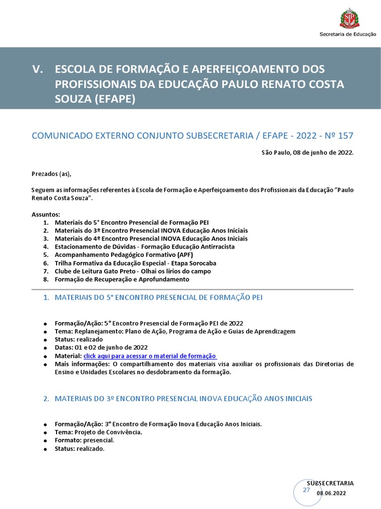 Boletim 23 Efape | PDF