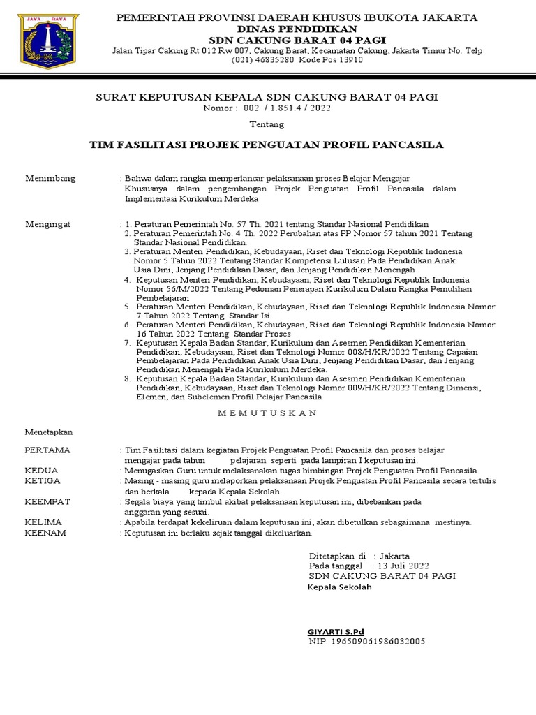 Susunan TIM PROJEK | PDF