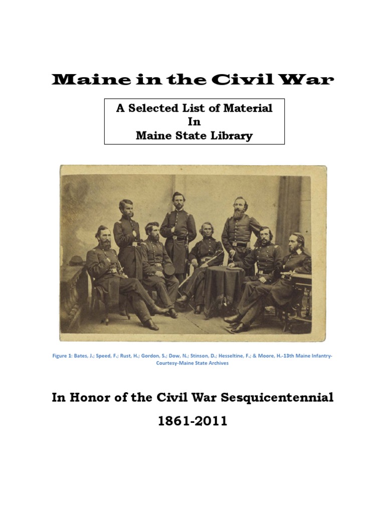 Maine Civil War Resources | PDF | American Civil War | Battle Of Gettysburg