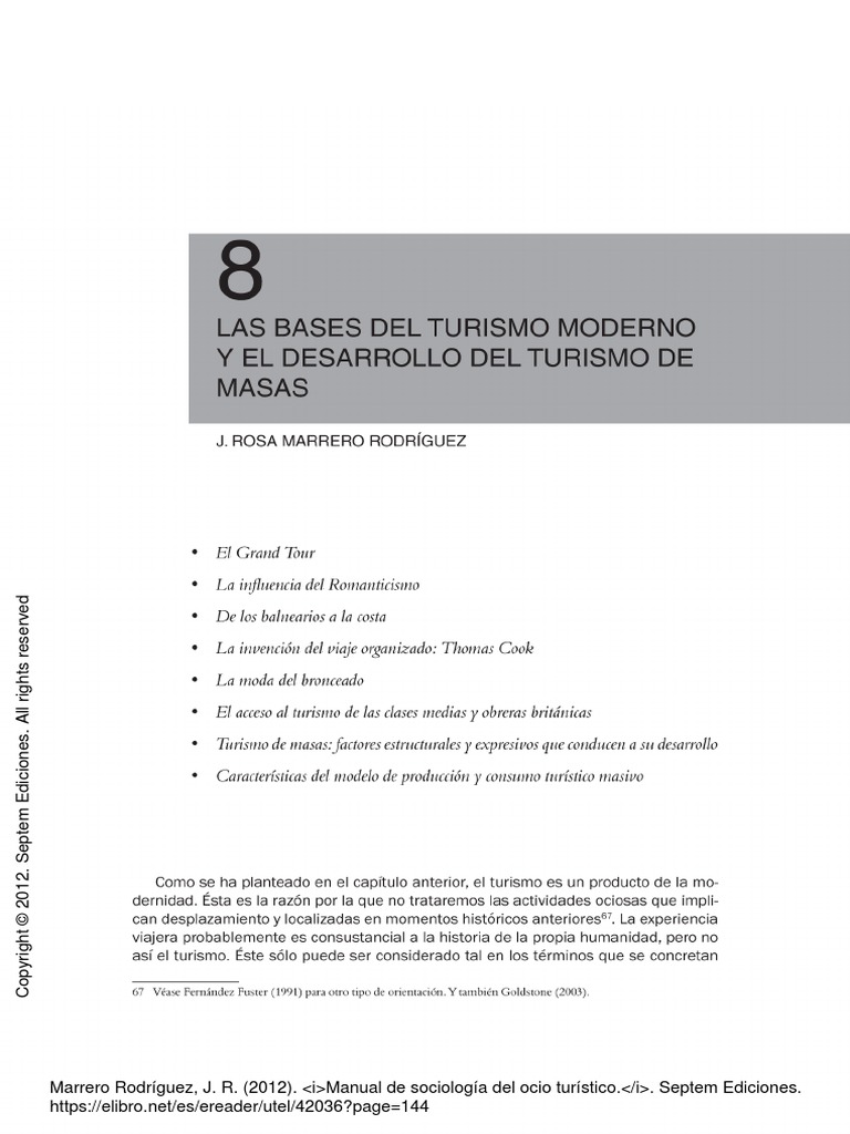 01 - Bases Del Turismo Moderno | PDF