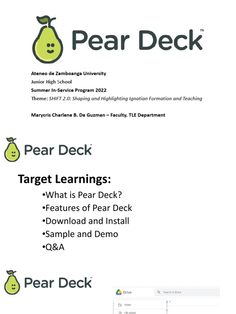 Pear Deck 101 | PDF | Business | Computers