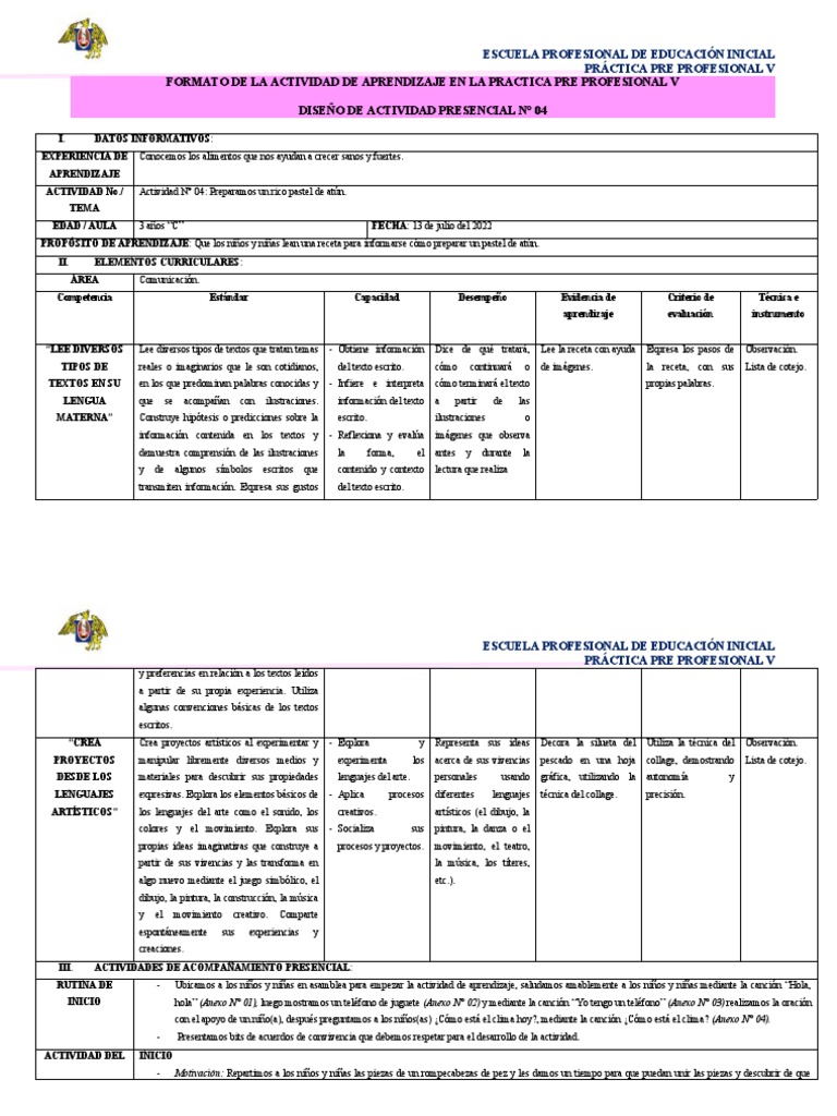 Actividad #04 - Lee Diversos Tipos de Textos en Su Lengua Materna - Isabel | PDF | Educación de ...