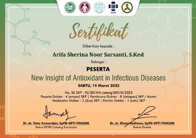 Arifa Sherina Noor Sarsanti, S.ked | PDF