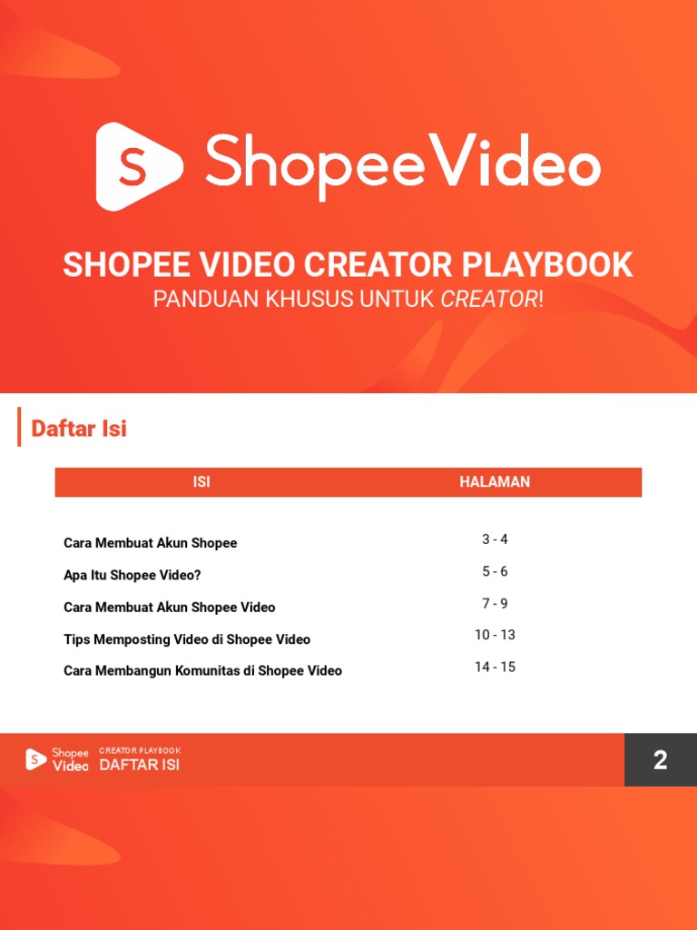 ID - Shopee Video Creator Playbook | PDF