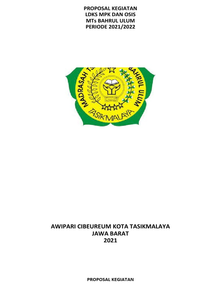 Proposal LDKS Osis 2021 | PDF