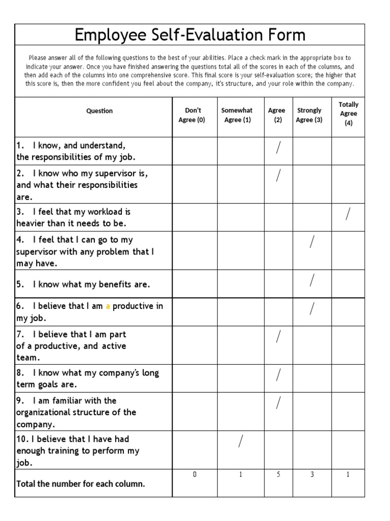 DON CARLO F. GOLLENA Template B 1 Self Evaluation Form | PDF | Business ...