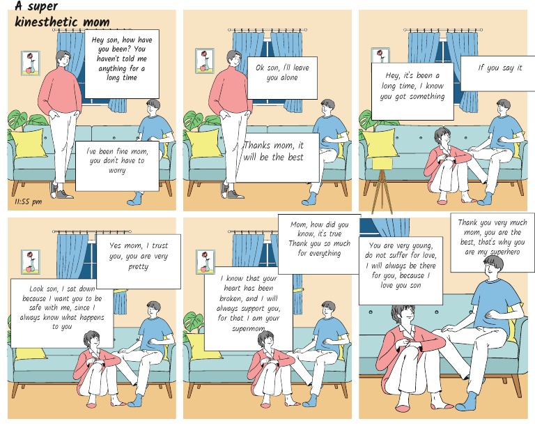 A Super Kinesthetic Mom. Virtual Comic. Inglés | PDF
