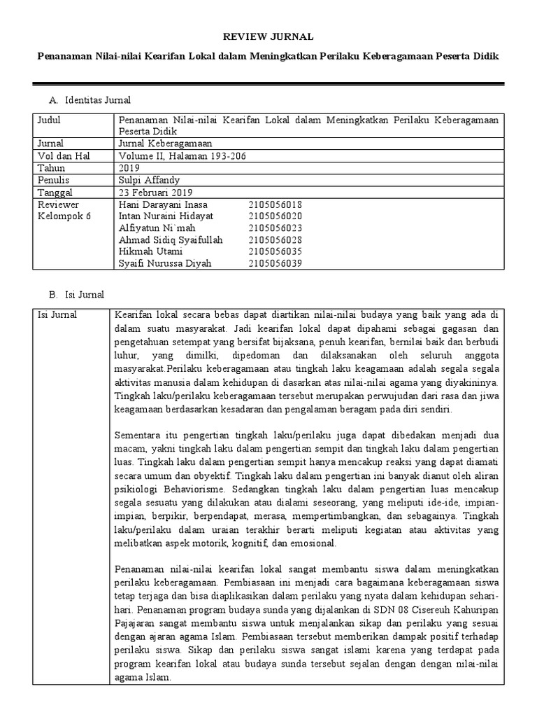 Review Jurnal Kelompok 6-2 | PDF