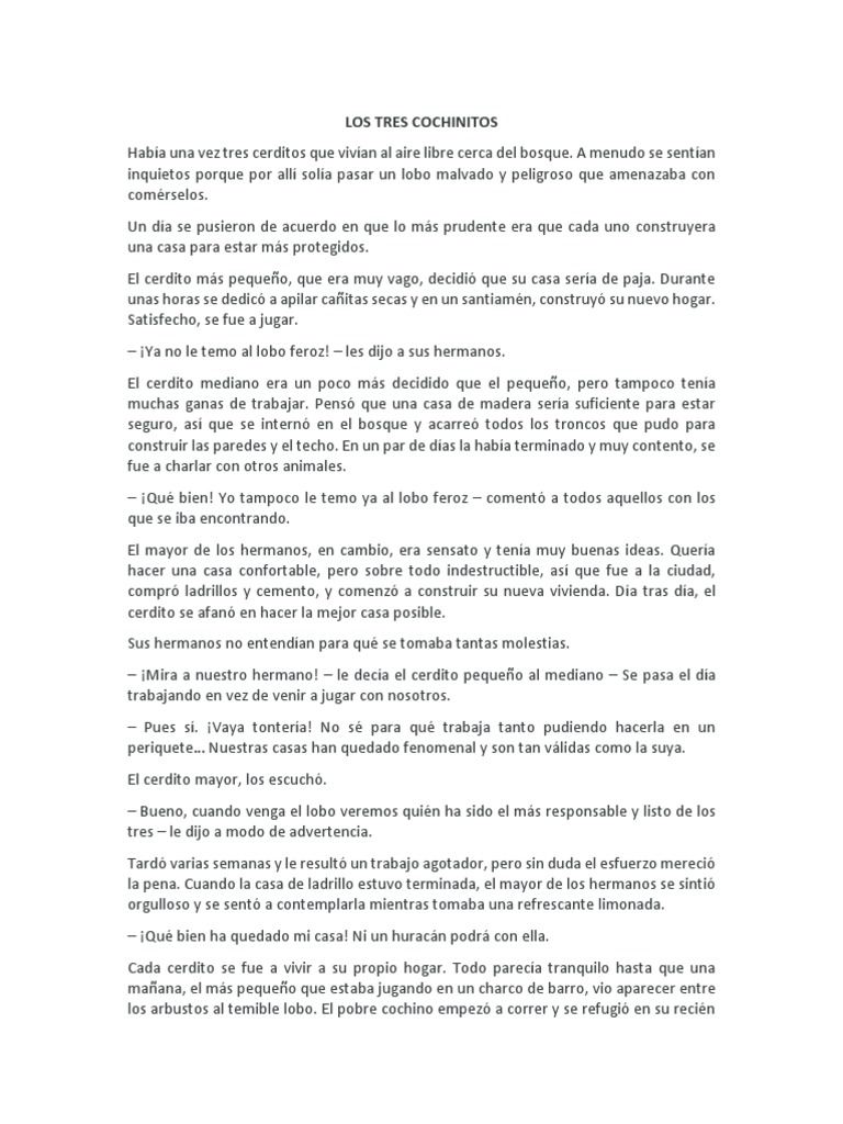 Los Tres Cochinitos | PDF