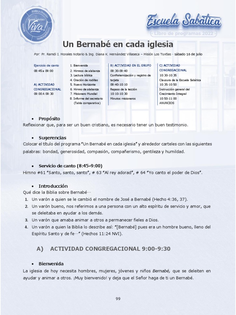 3 Un Bernabé en Cada Iglesia | Descargar gratis PDF | Bernabé | Cristo (título)
