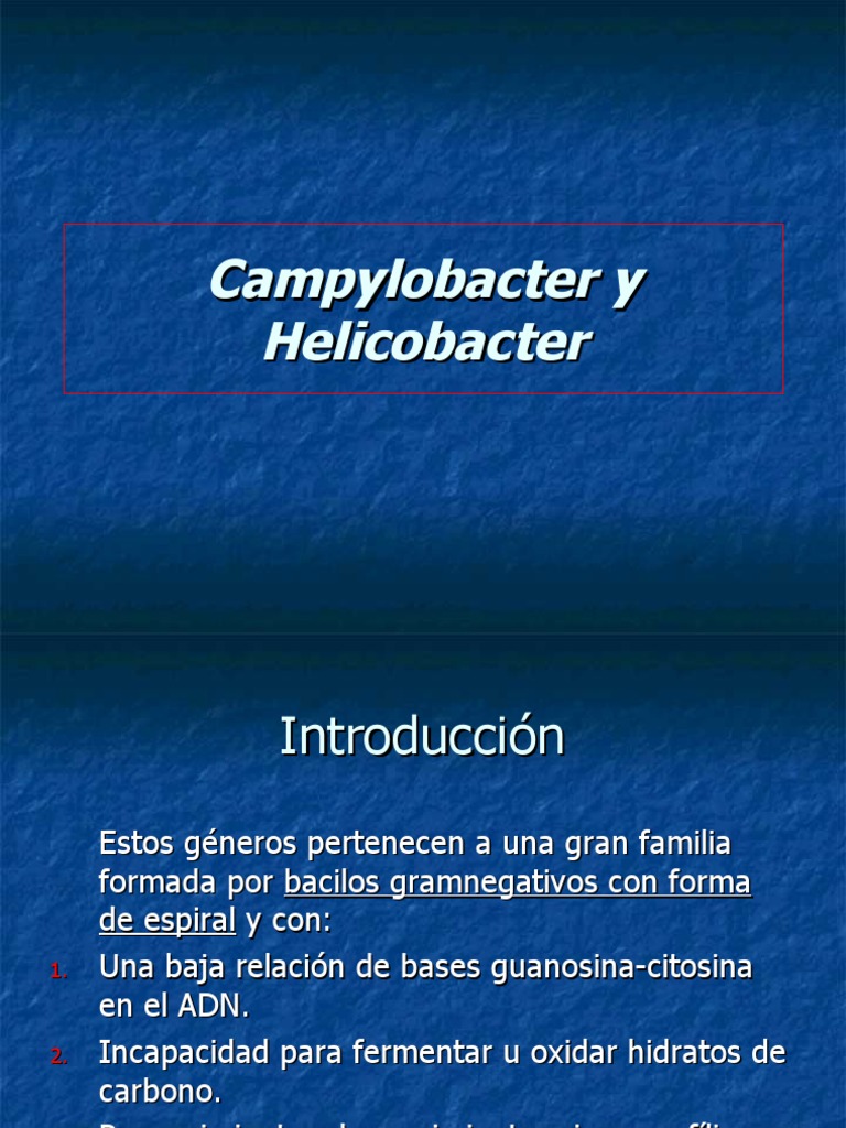 Enfermedades por Campylobacter | PDF | Diarrea | Infección