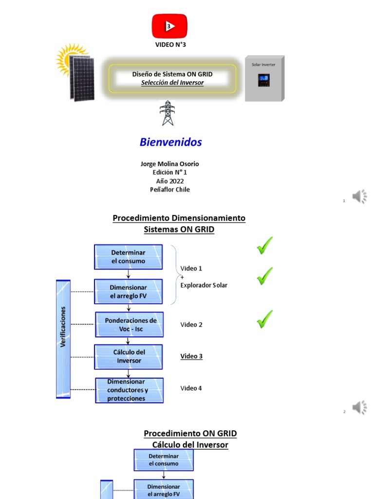 Video N°3 - Cálculo del Inversor - v1 | PDF | Cantidades fisicas | Tecnología energética