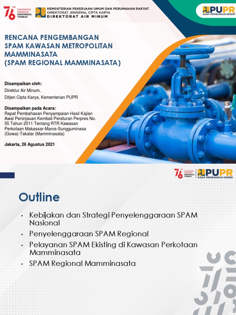 Materi SPAM Mamminasata Und ATR Veranda 26 Ags 2021rev2 - EDIT | PDF