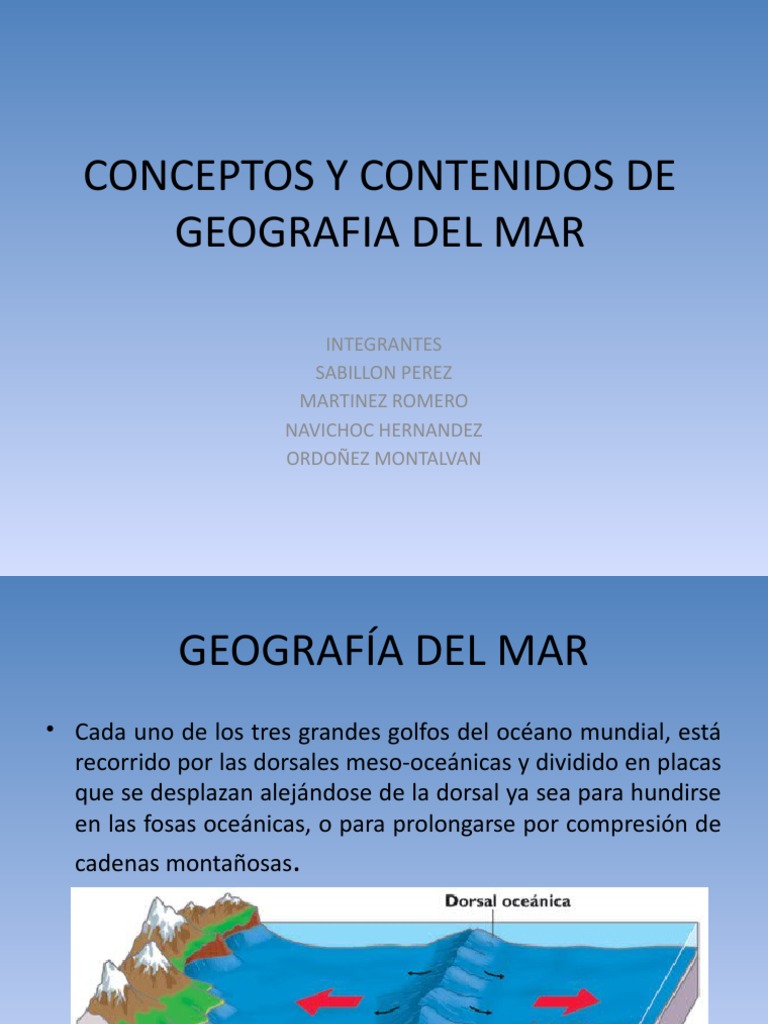 Geografia Del Mar | PDF | Placa continental | Fondo del mar
