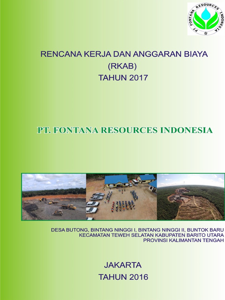 Cover RKAB 2017 | PDF