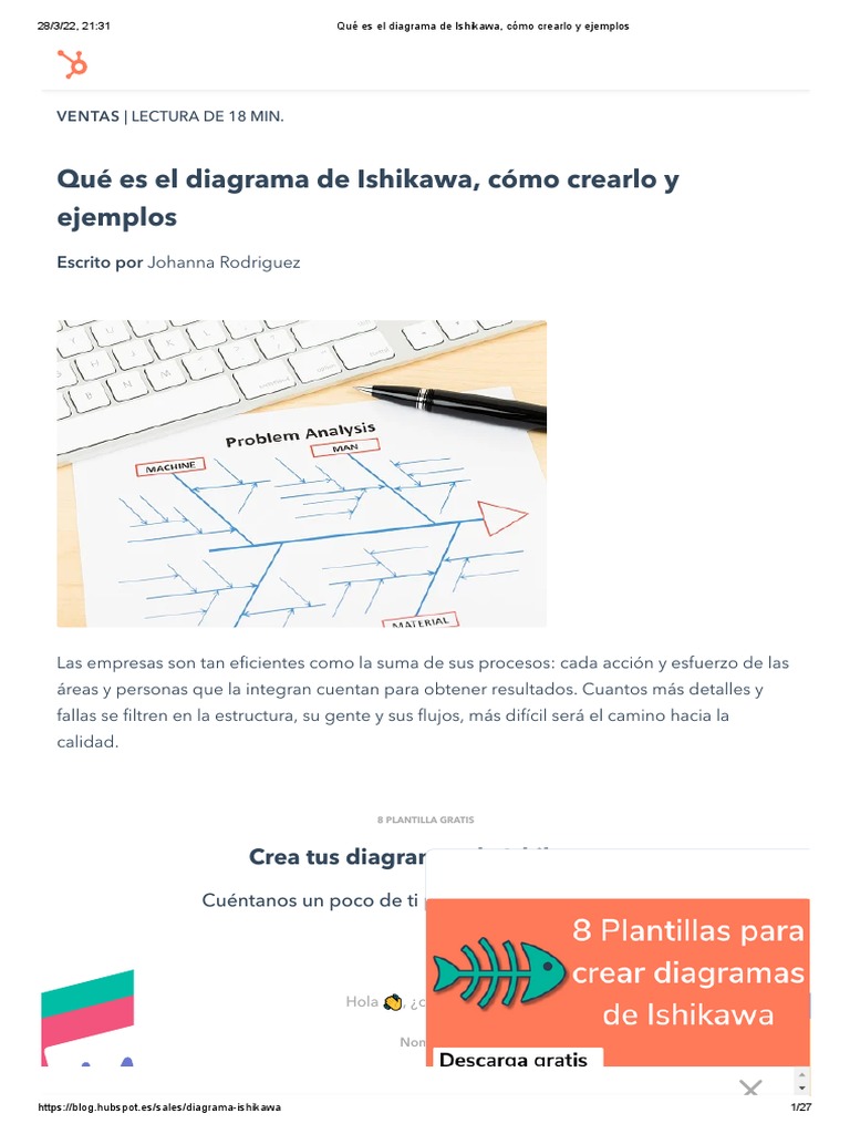 Qué Es El Diagrama de Ishikawa, Cómo Crearlo y Ejemplos | PDF | Business
