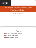 Offences Against the Person Act Review | PDF | Assault | Manslaughter